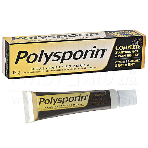 Polysporin, Complete Antibiotic Ointment, 15 g – Heart Beat Inc.